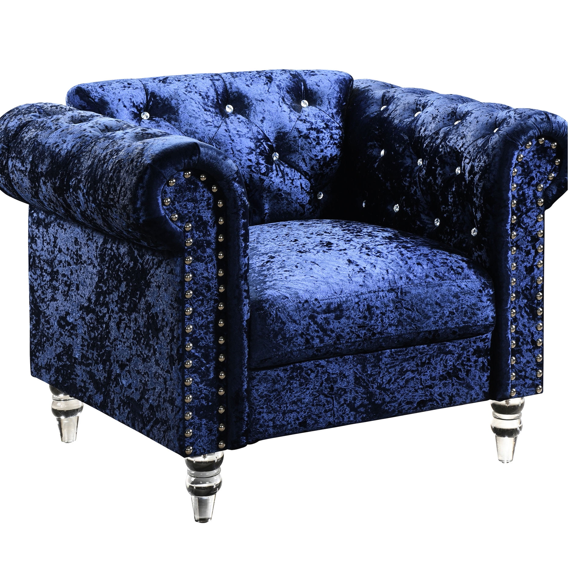 Transitional Style Blue Chair | In Primary Living Spaces | Create a ...