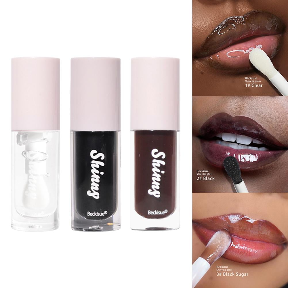 Translucent Black Lip Oil, Hydrating Mirror High Gloss Lip Balm ...