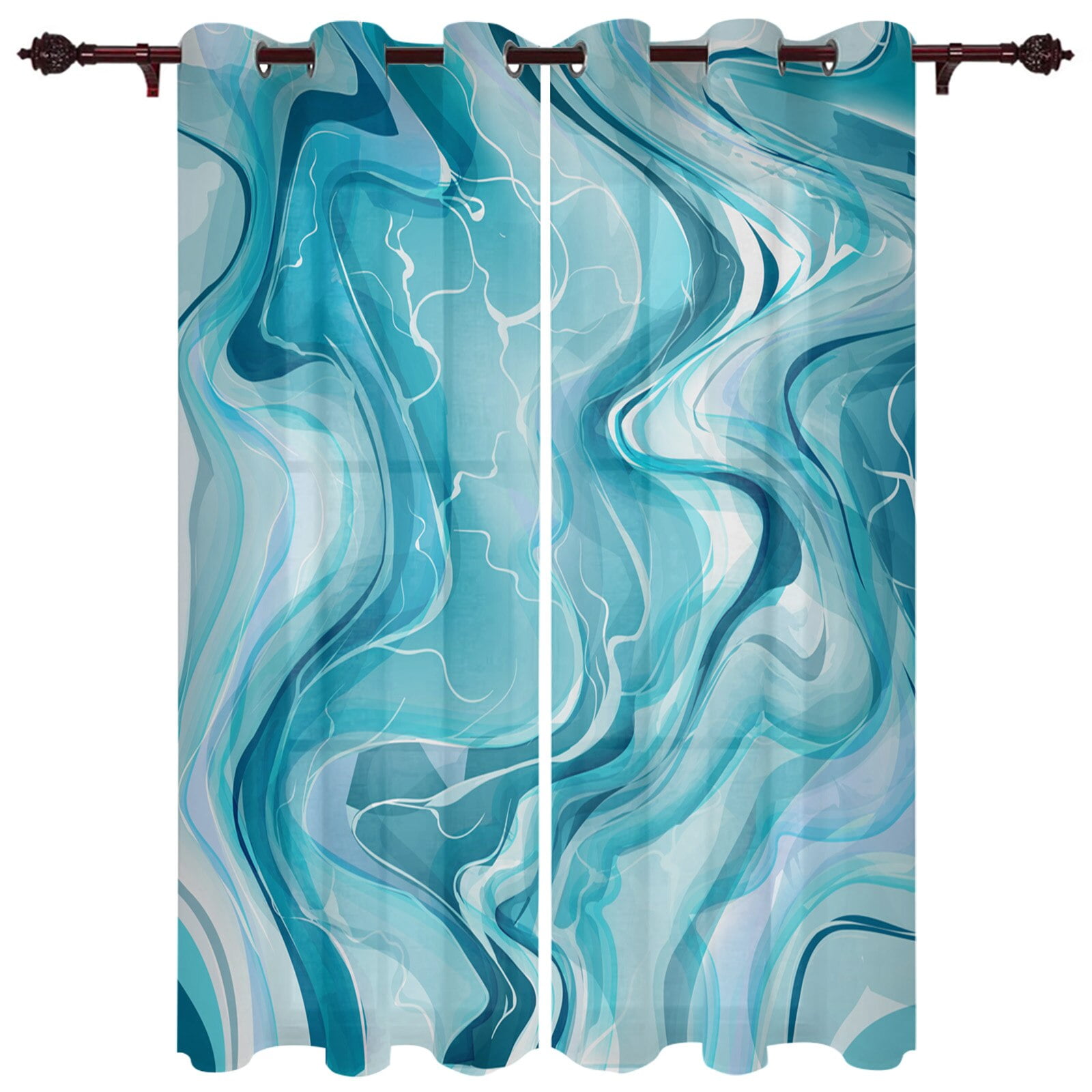 Translucent Curtains Geometric Marble Texture Seamless ing Design ...