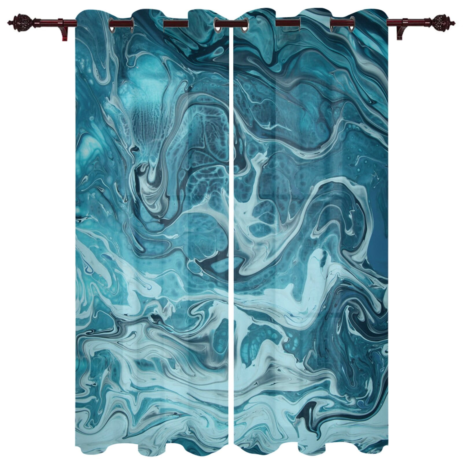 Translucent Curtains Geometric Marble Texture Seamless ing Design ...