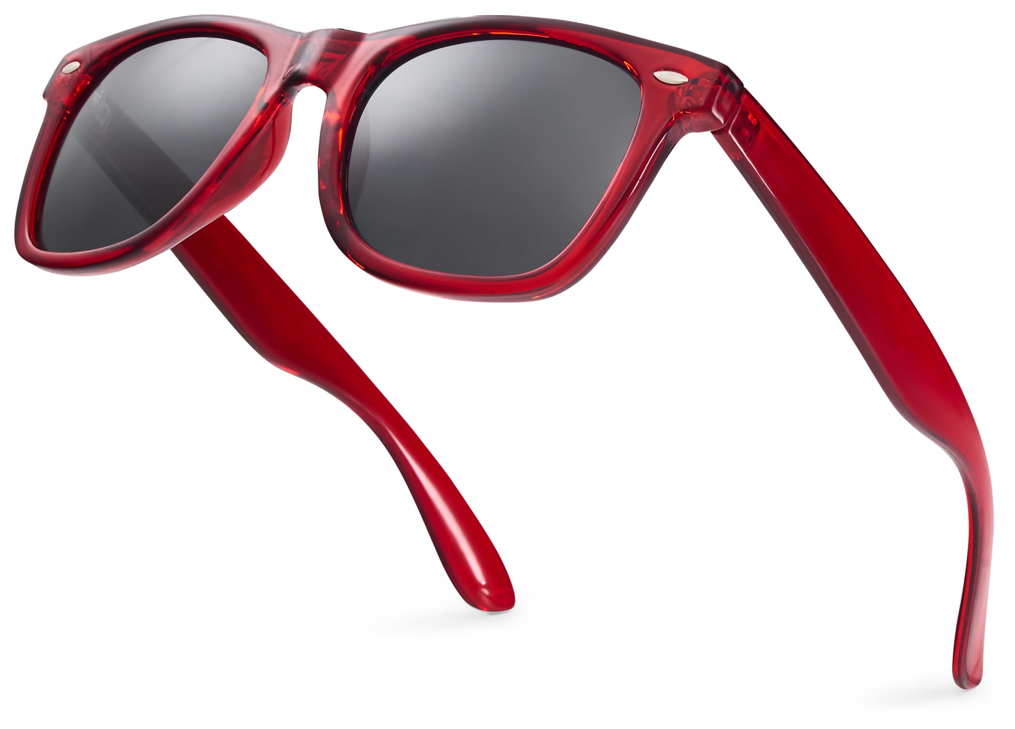 Translucent Frame Colorful Retro 80s Sunglasses for Men Women ...