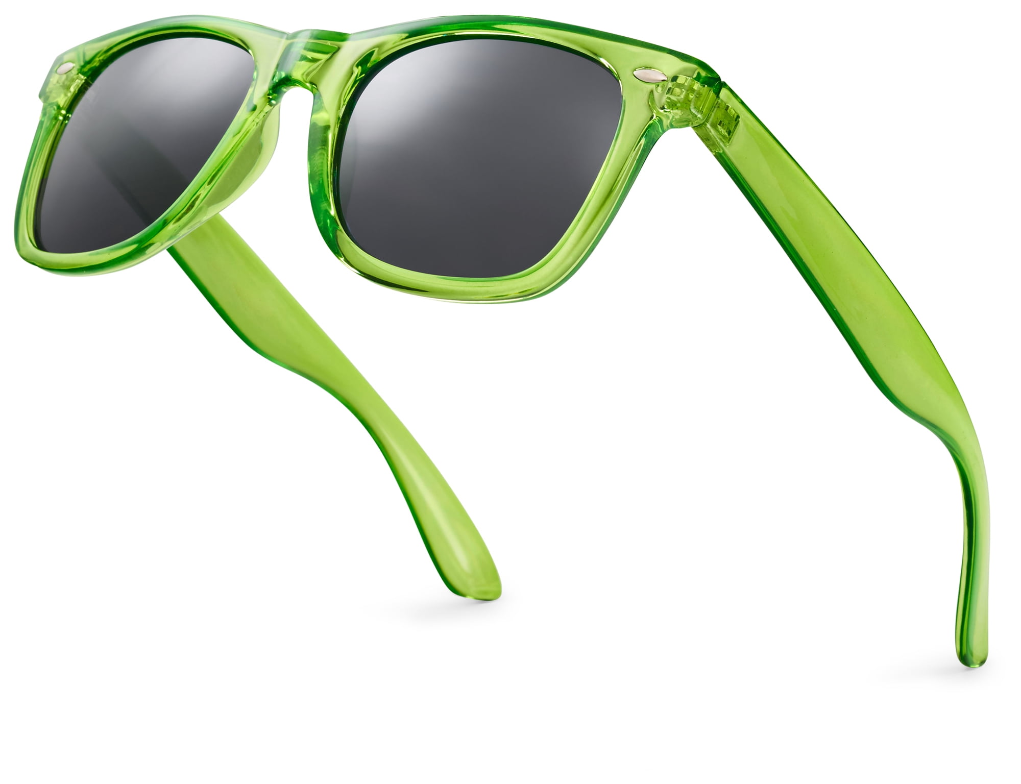 Translucent Frame Colorful Retro 80s Sunglasses for Men Women ...