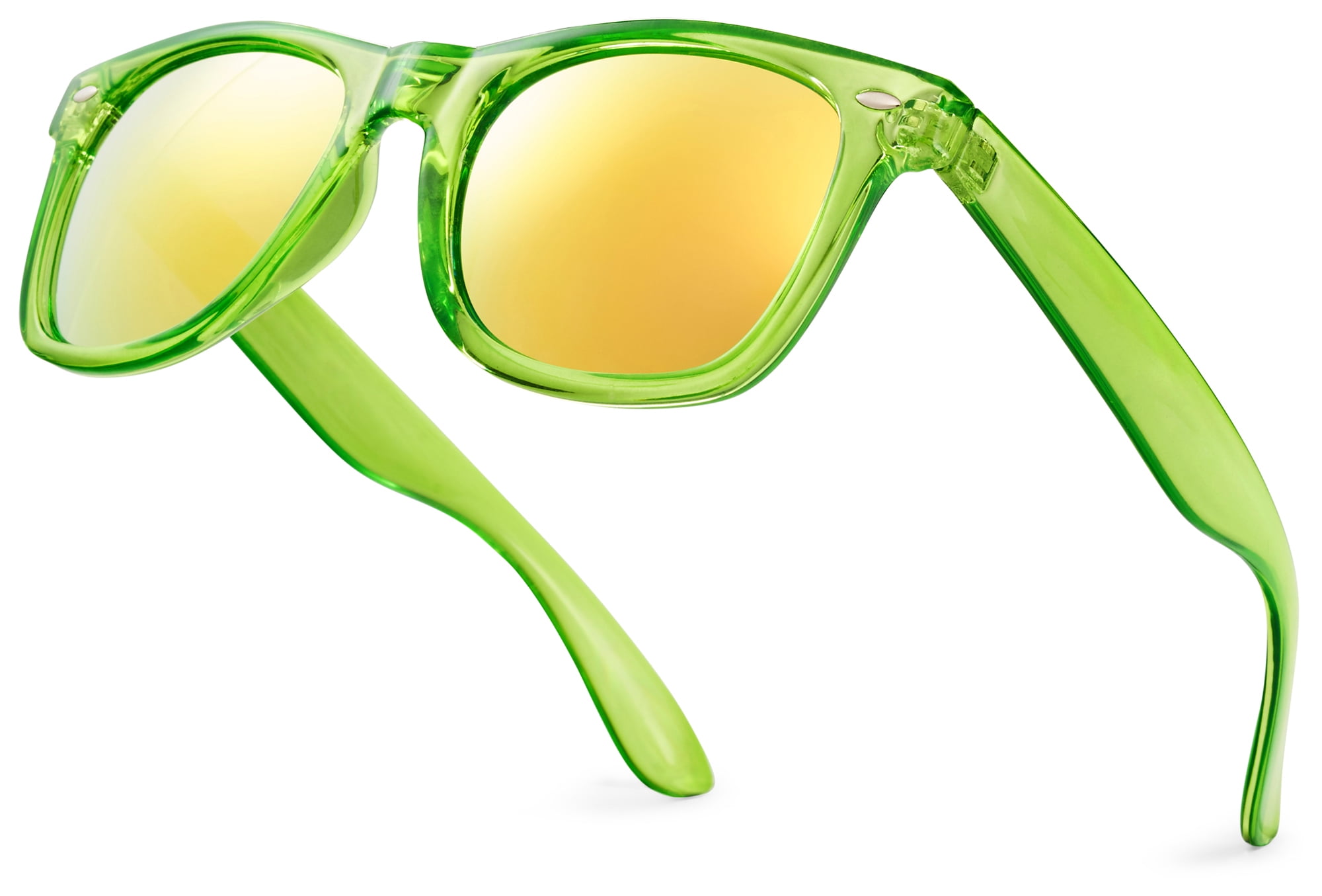 Translucent Frame Colorful Retro 80s Sunglasses for Men Women ...