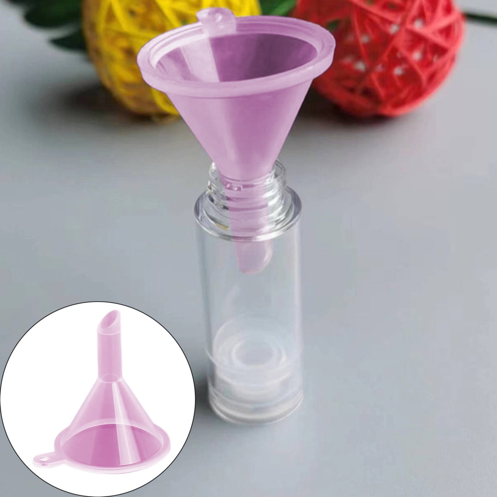 Translucent Funnel Pink, Kingtow Plastic Funnel Small And Medium Sized ...