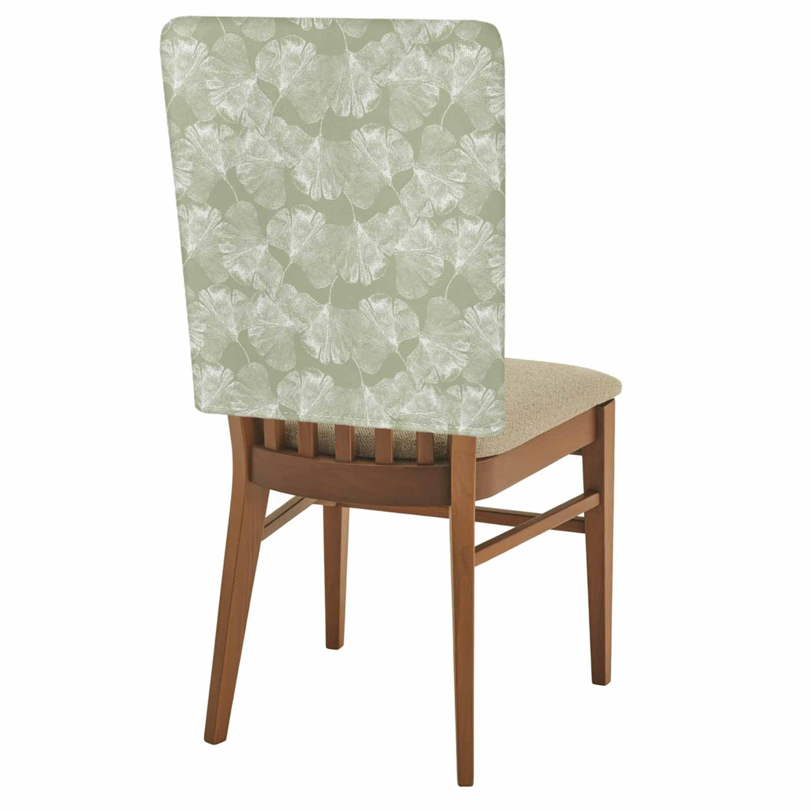Translucent Ginkgo Leaves Chair Back Covers Set of 1, Realistic Plant ...