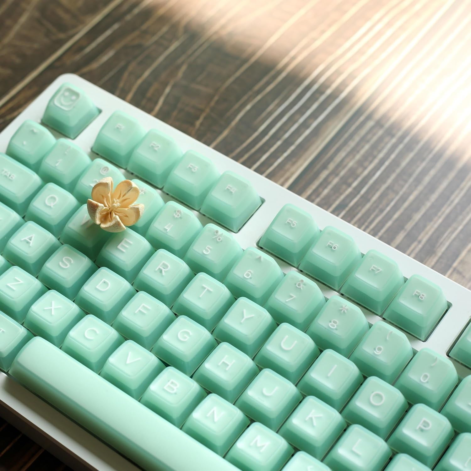 Translucent Jade Keycaps, 142 /ABS/SA Profile/Doubleshot Keycap for MX ...