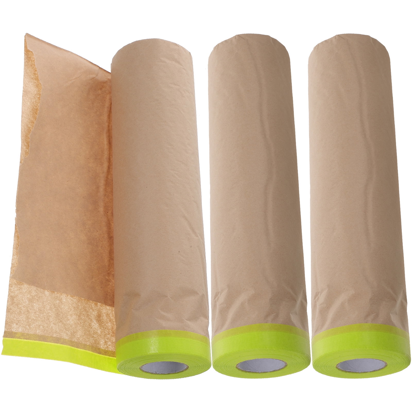 UPOUART Paper Masking Film Masking Paper Light Brown 3 Rolls 1500.0 16. ...