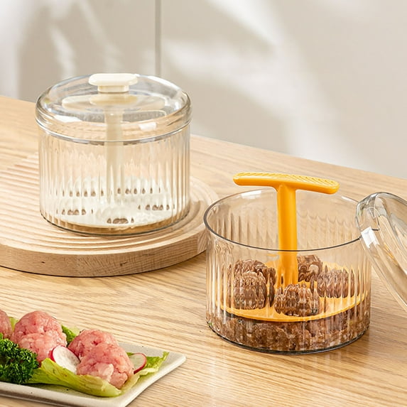 Translucent Meatball Maker Tool for Rice Dumplings 5-cavity Press Mold ...