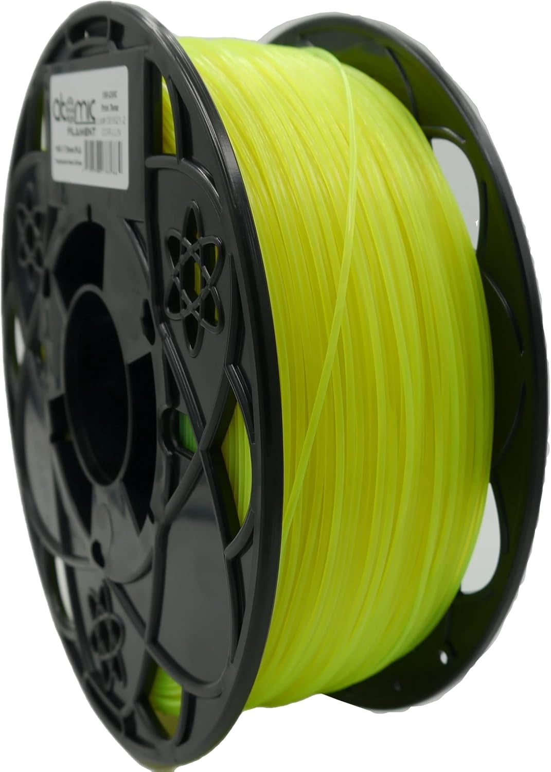 Translucent Neon Yellow - UV Reactive 3D Printer PLA Filament 1.75 mm ...