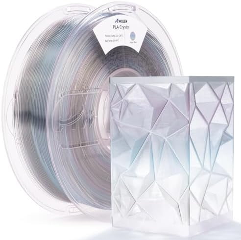 Translucent PLA Filament 1.75mm, Transparent 3D Printer Filament ...