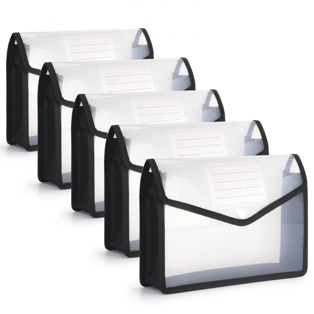 Translucent Plastic File Folder, Legal Size Expandable Wallet With Snap ...