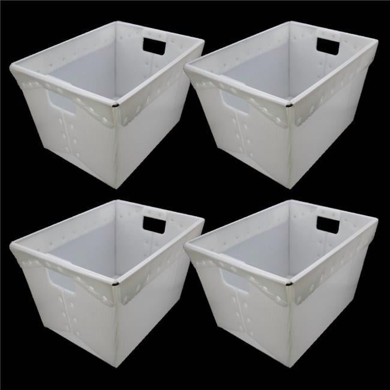 Translucent Plastic Storage Postal Tote - 4 Pack - Walmart.com