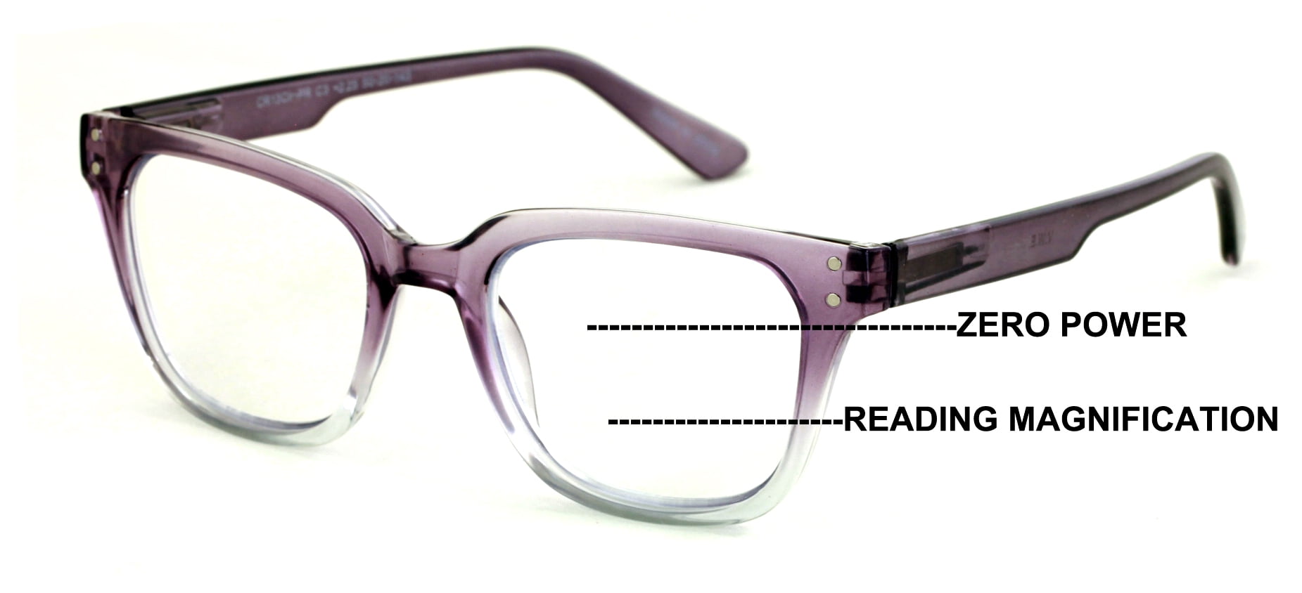 Translucent Progressive Reading Glasses – No Line or Bubble – Clear ...