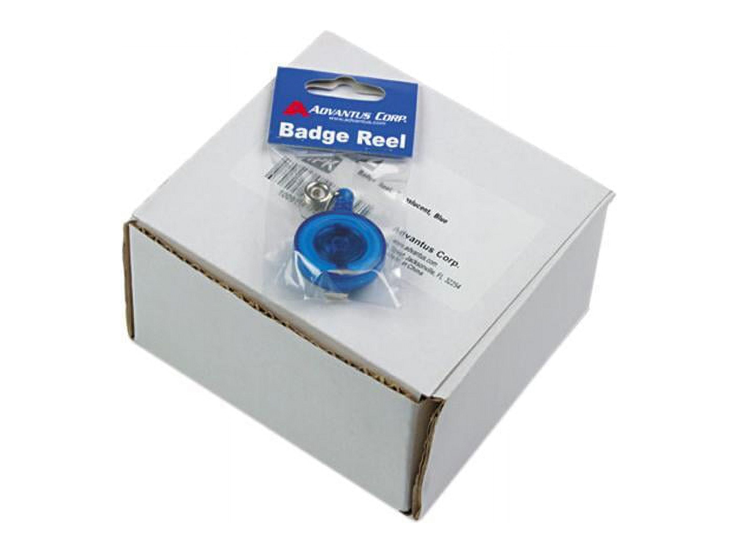 Translucent Retractable ID Card Reel, 34" Extension, Blue, 12/Pack ...