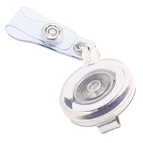 Advantus Translucent Retractable ID Card Reel, 30" Extension, Assorted ...