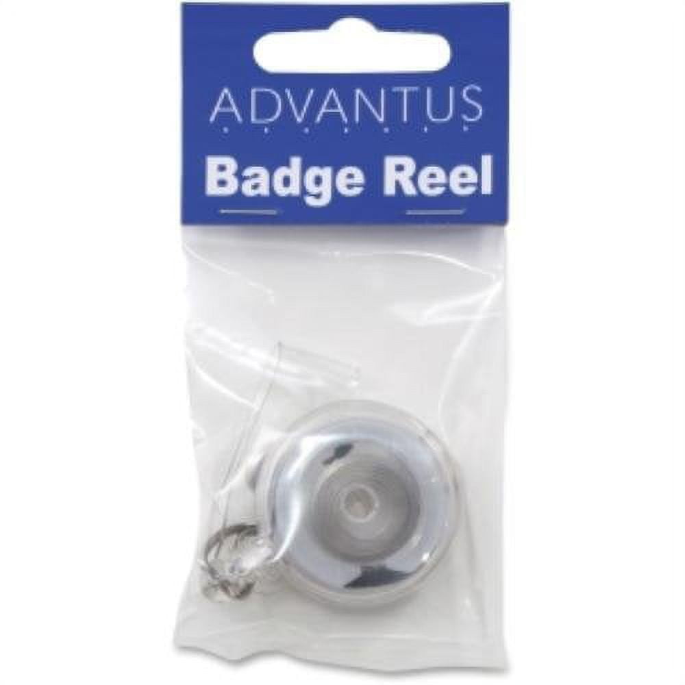 Translucent Retractable Id Card Reel, 34" Extension, Clear, 12/pack ...
