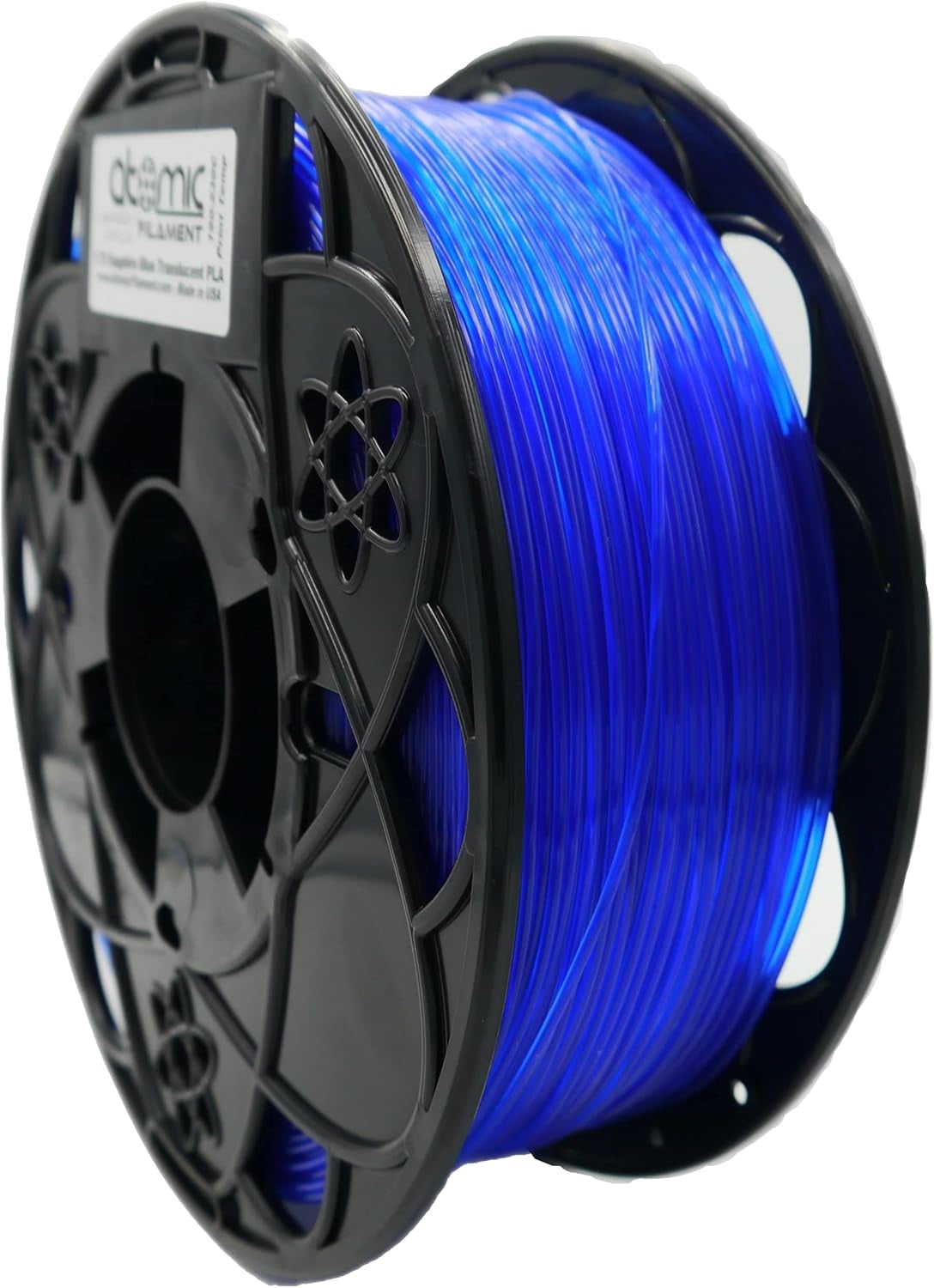 Translucent Sapphire Blue 3D Printer PLA Filament 1.75 mm | Dimensional ...