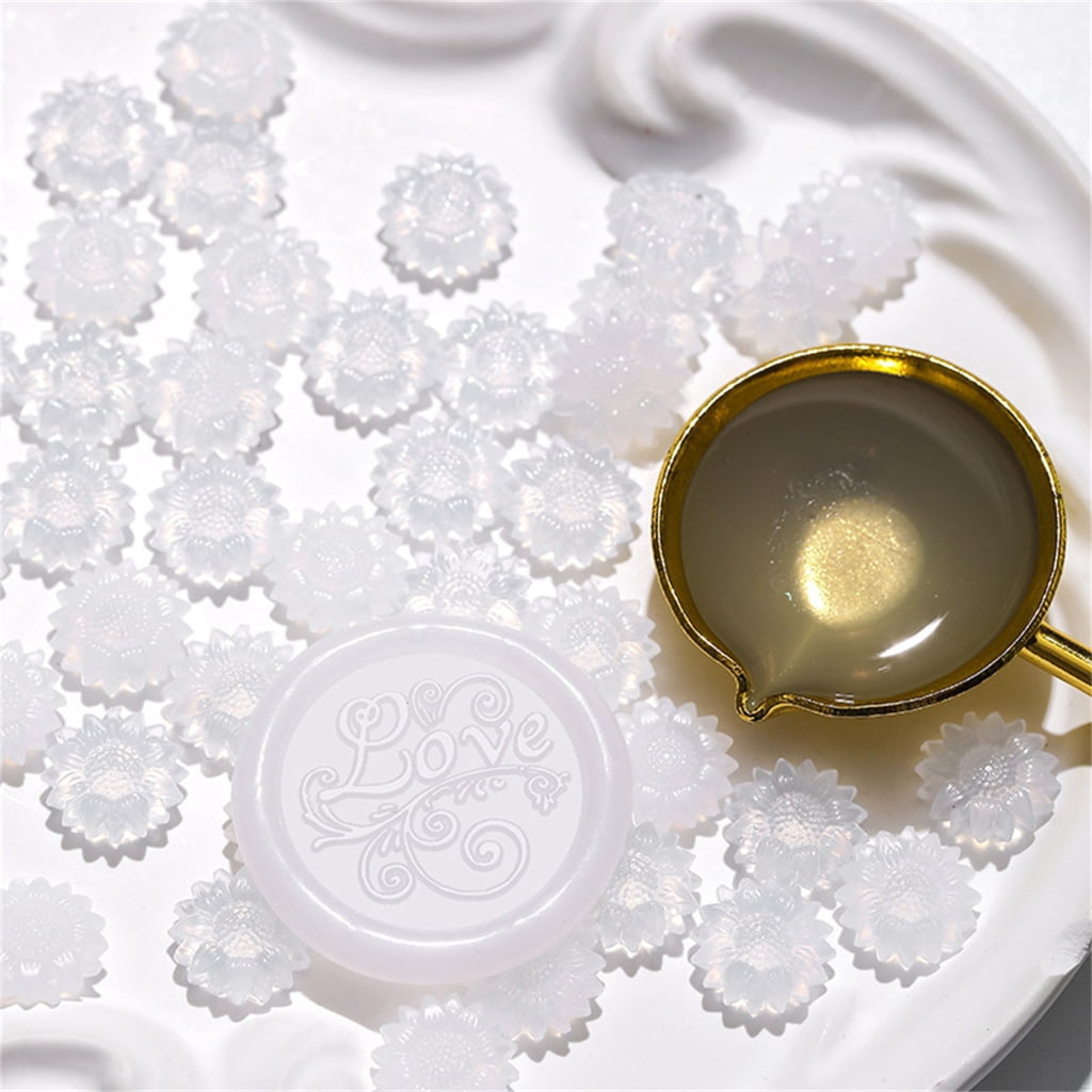 Translucent Sealing Waxes Beads for Card Sealing Sunflowers Waxes Seal ...