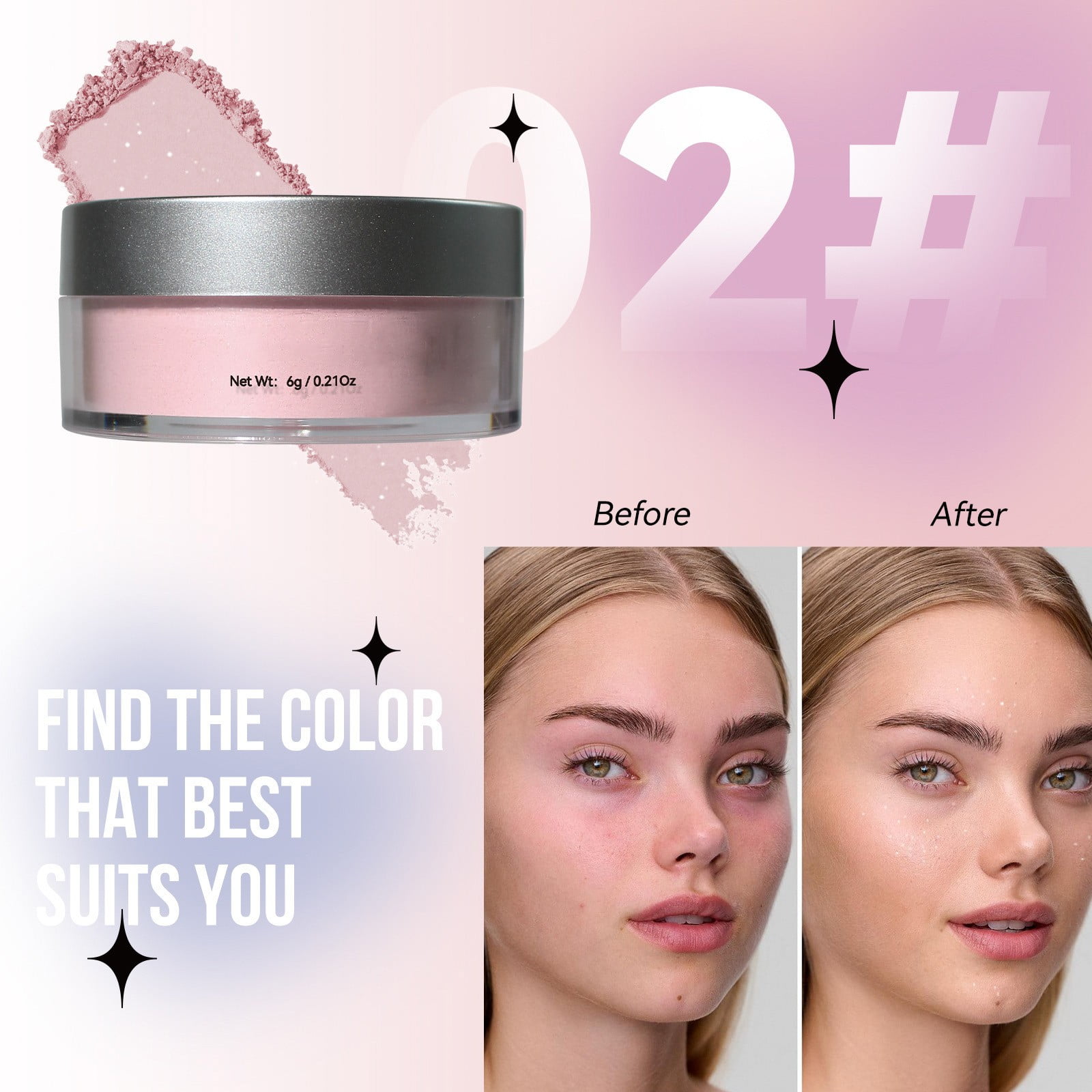 Translucent Setting Powder Finishing Powder Oil Control For Long
