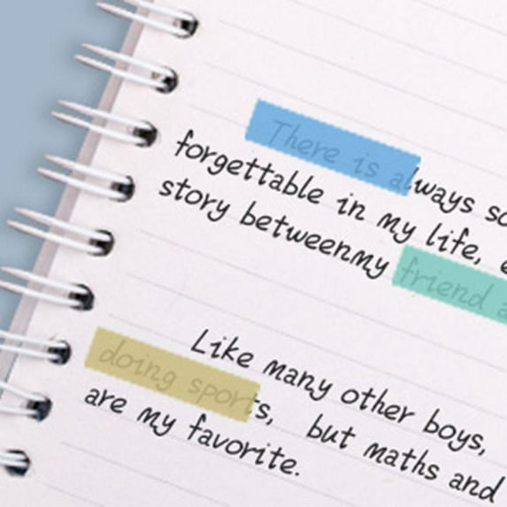 Translucent Sticky Notes and Labels 4 Pack Assorted Colors Removable ...