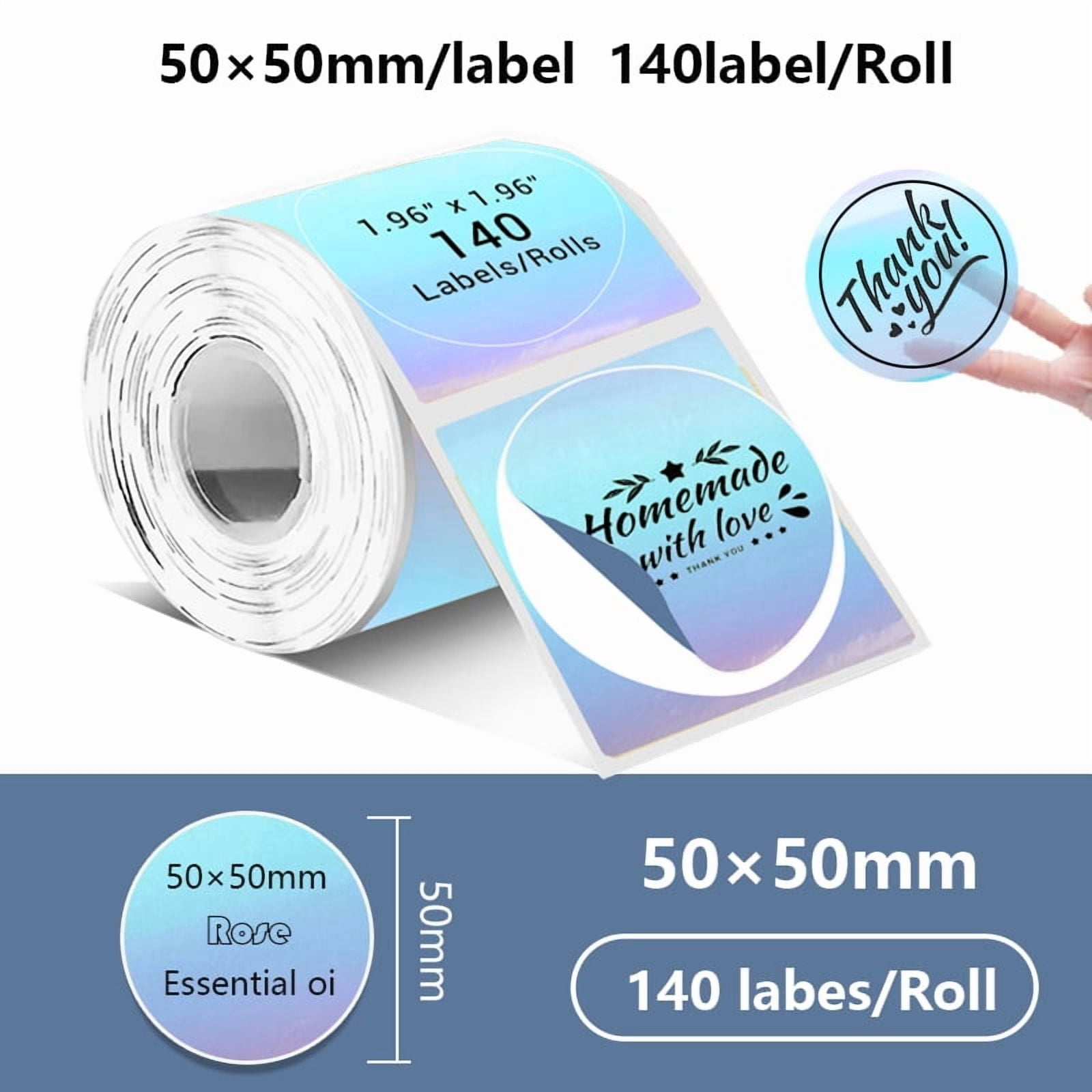 Translucent Thermal Labels Compatible with Phomemo, Munbyn, Rollo ...