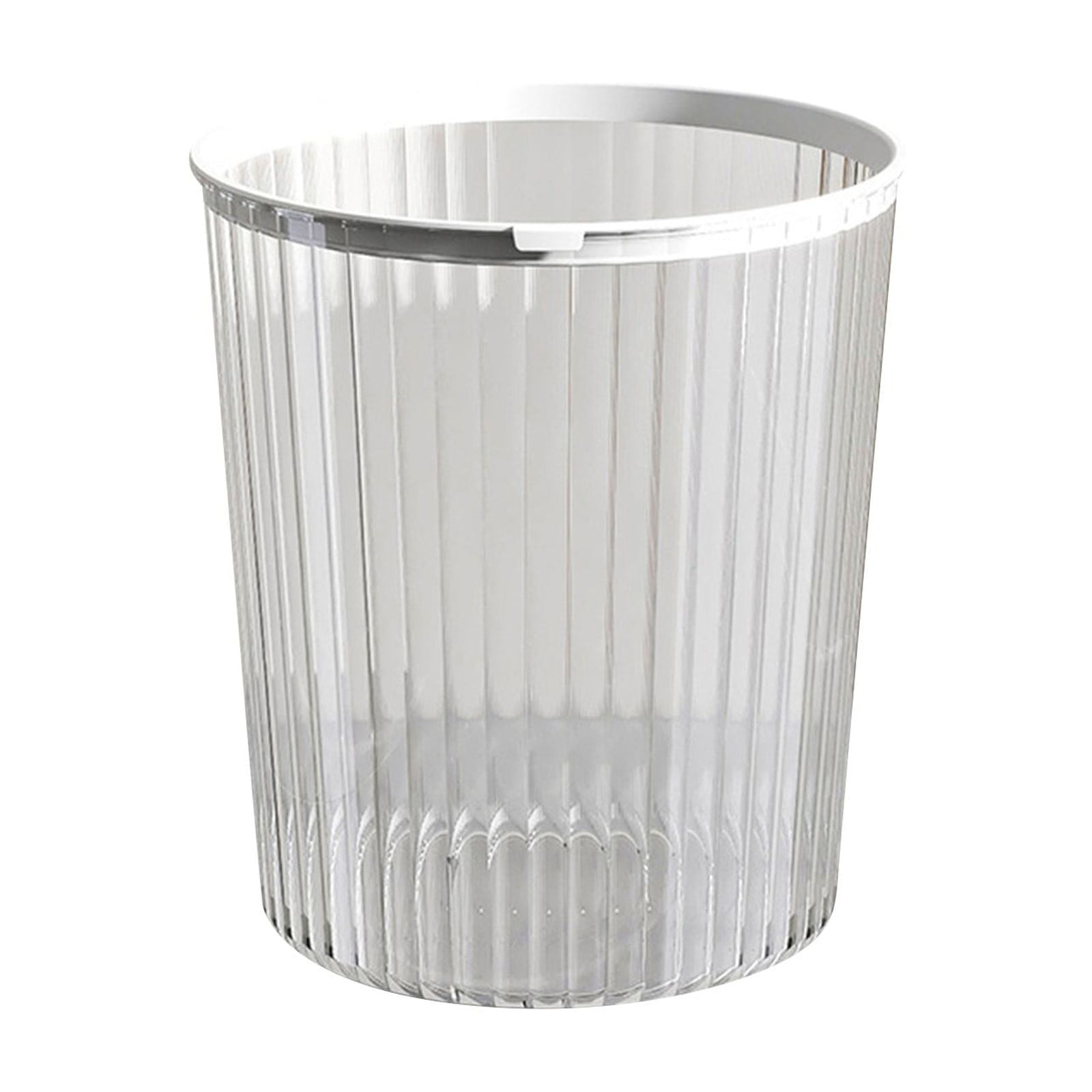 Translucent Trash Can 2025 - Slim Vertical Design with Top Ring - Large ...