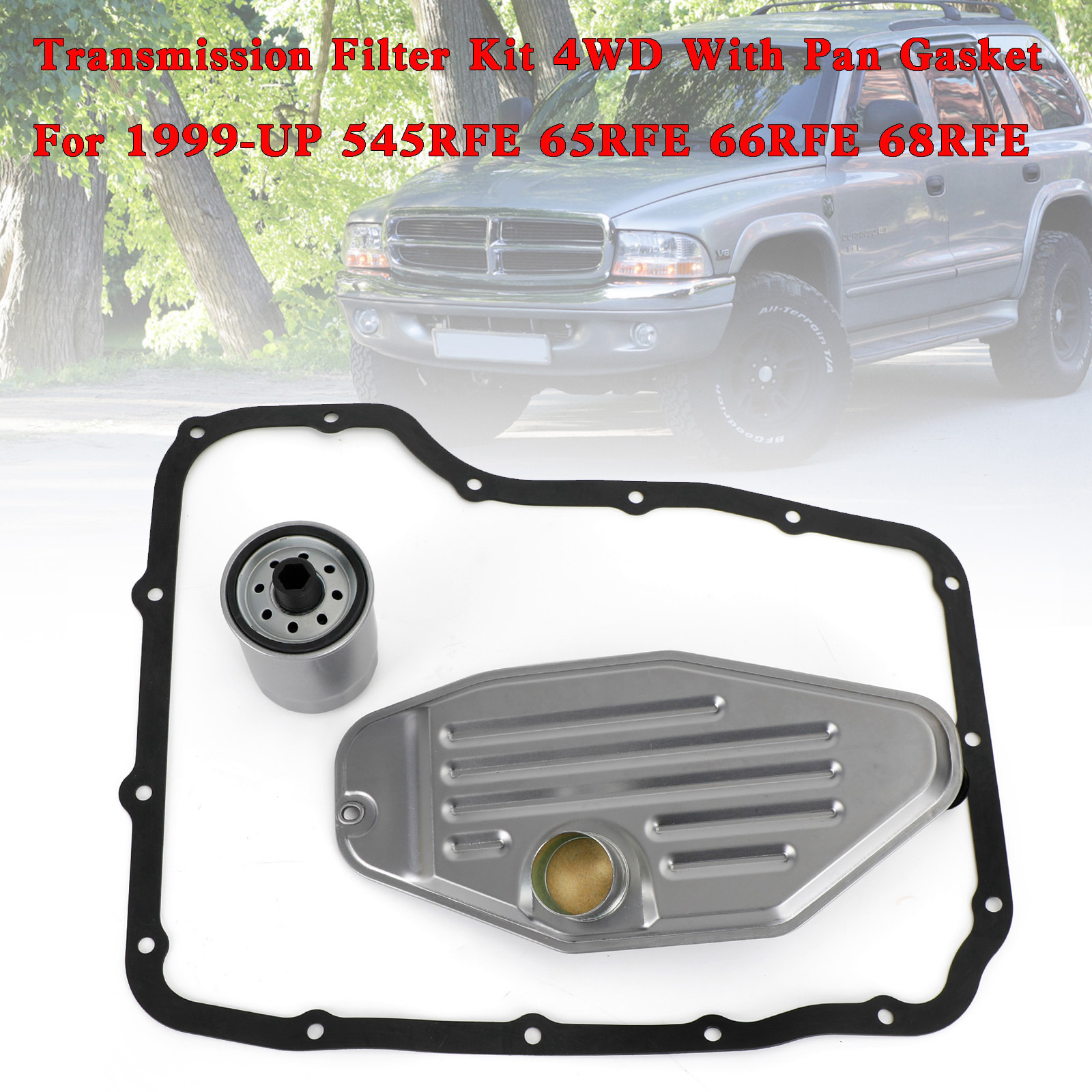 Transmission Filter Kit 4WD With Pan Gasket For 1999-UP 545RFE 65RFE ...