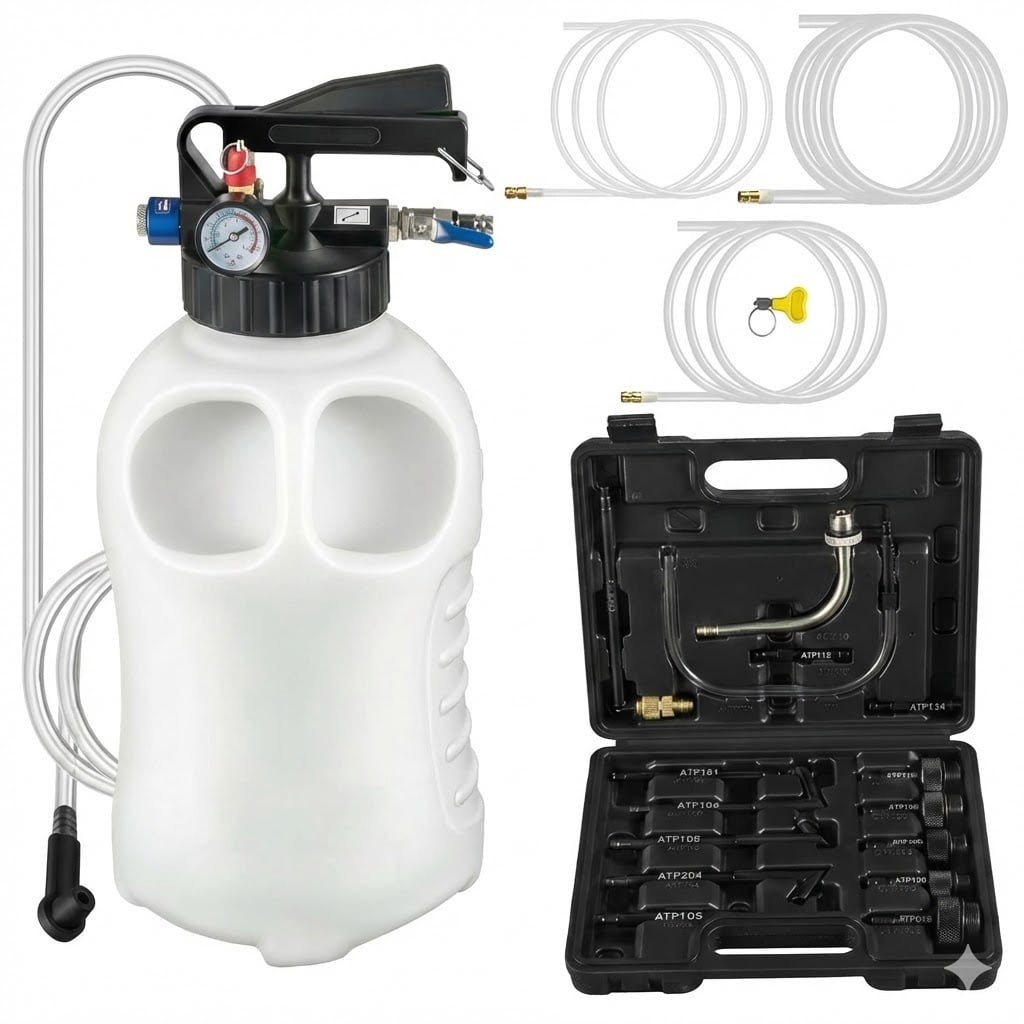 Transmission Fluid Pump - 2-Way ATF Refill System Dispenser & Oil ...