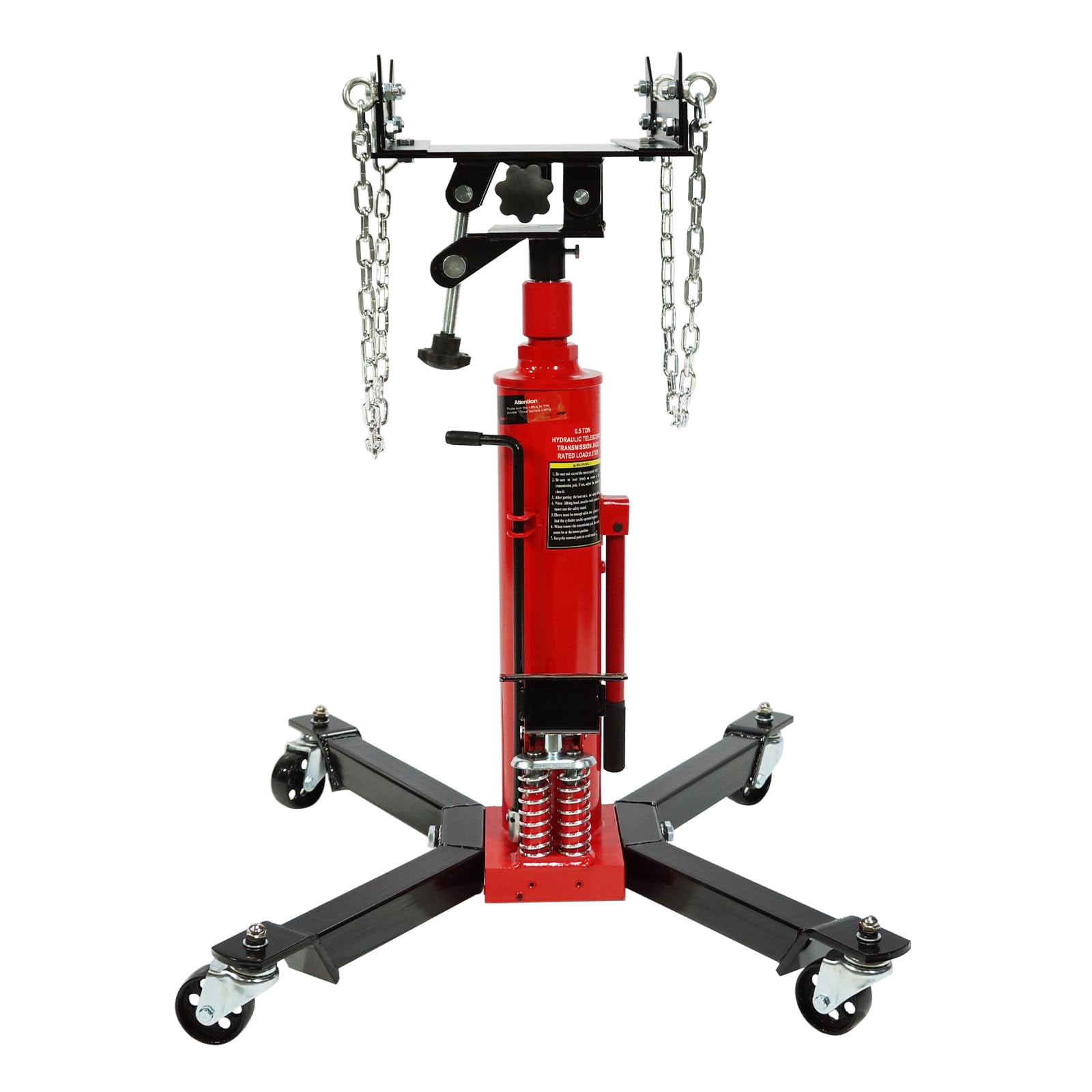 Transmission Jack, 1100 LBS (1/2 Ton) Capacity 2-Stage Hydraulic ...