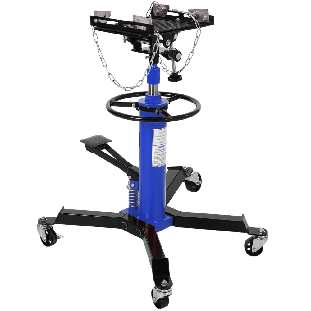 Transmission Jack.1100lbs& 2 Stage Adjustable Telescoping Hydraulic ...