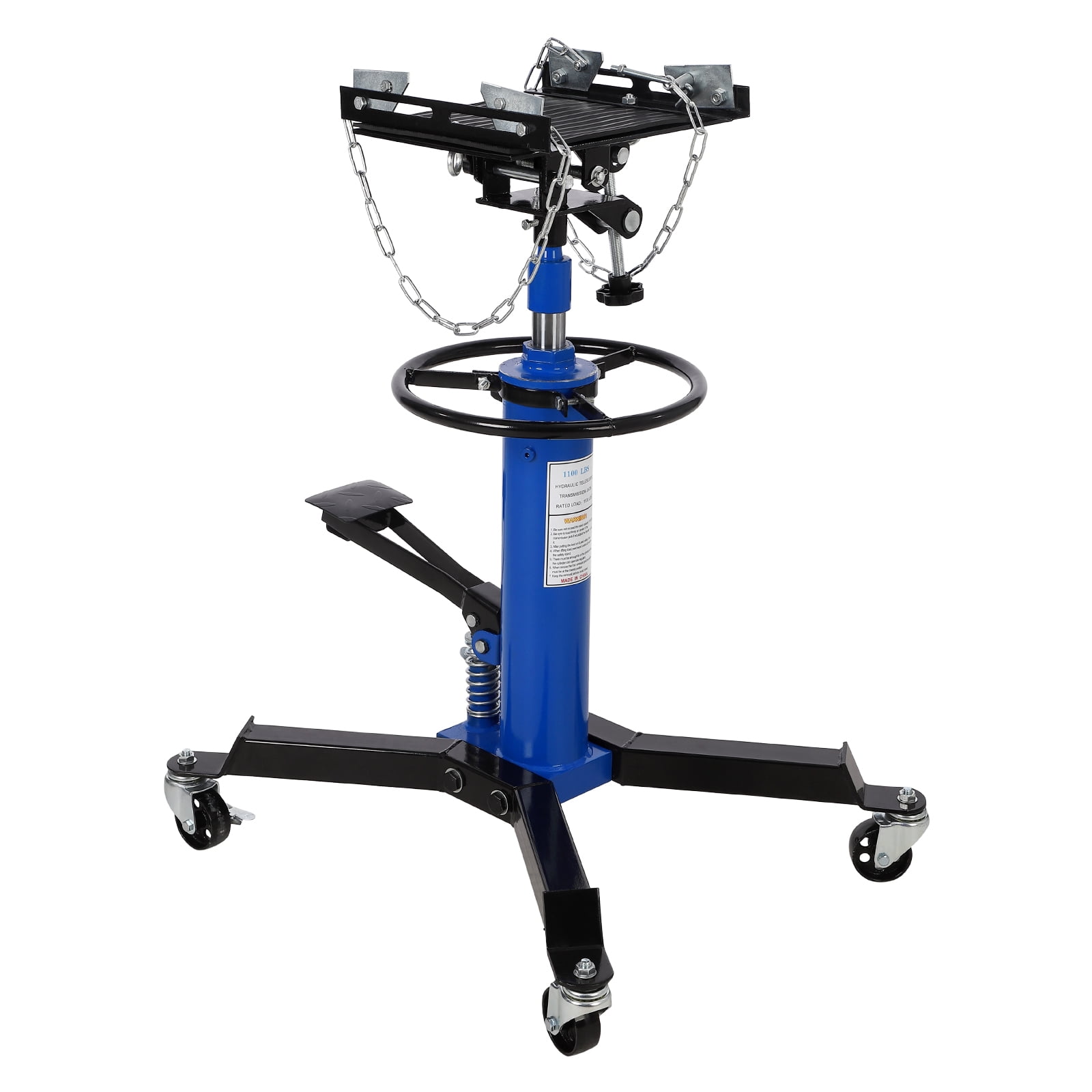 Transmission Jack Lift 1100lbs, 2-Stage Floor-Standing Transmission ...