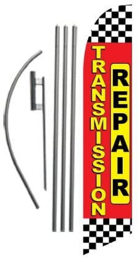 Transmission Repair Advertising Feather Banner Swooper Flag Sign with ...