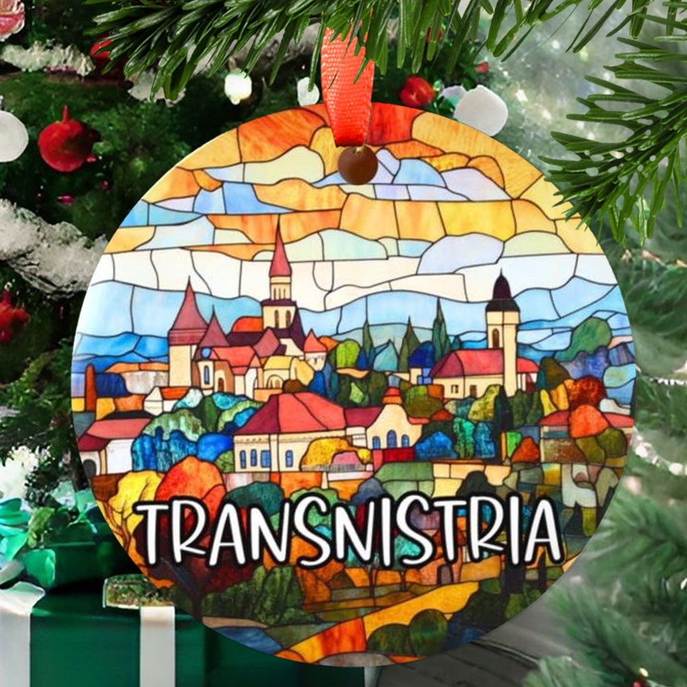Transnistria Christmas Ornament, Ceramic/Acrylic - Transnistria Travel ...