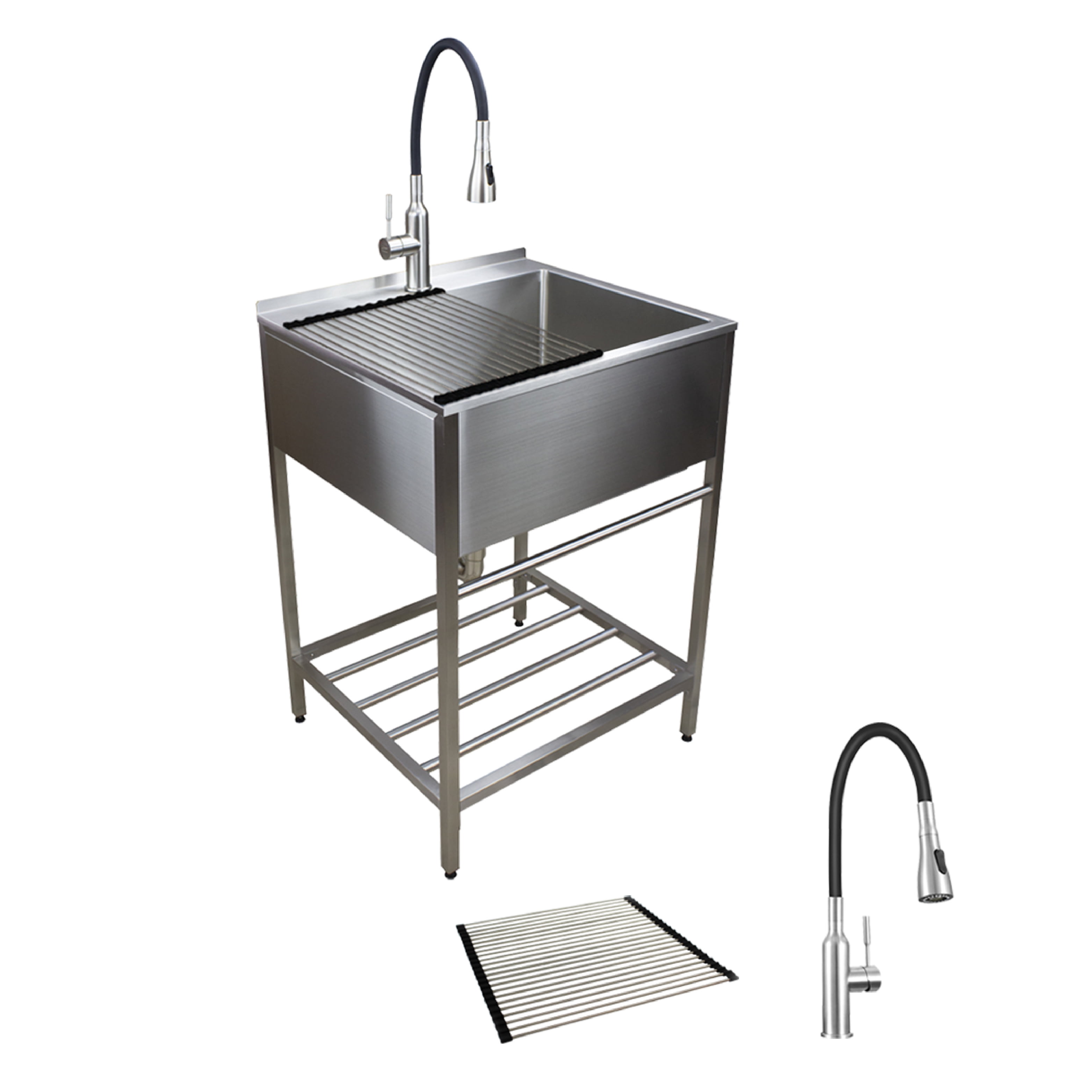 Transolid 25x22 in. Farmhouse Utility Apron Front Freestanding Base ...