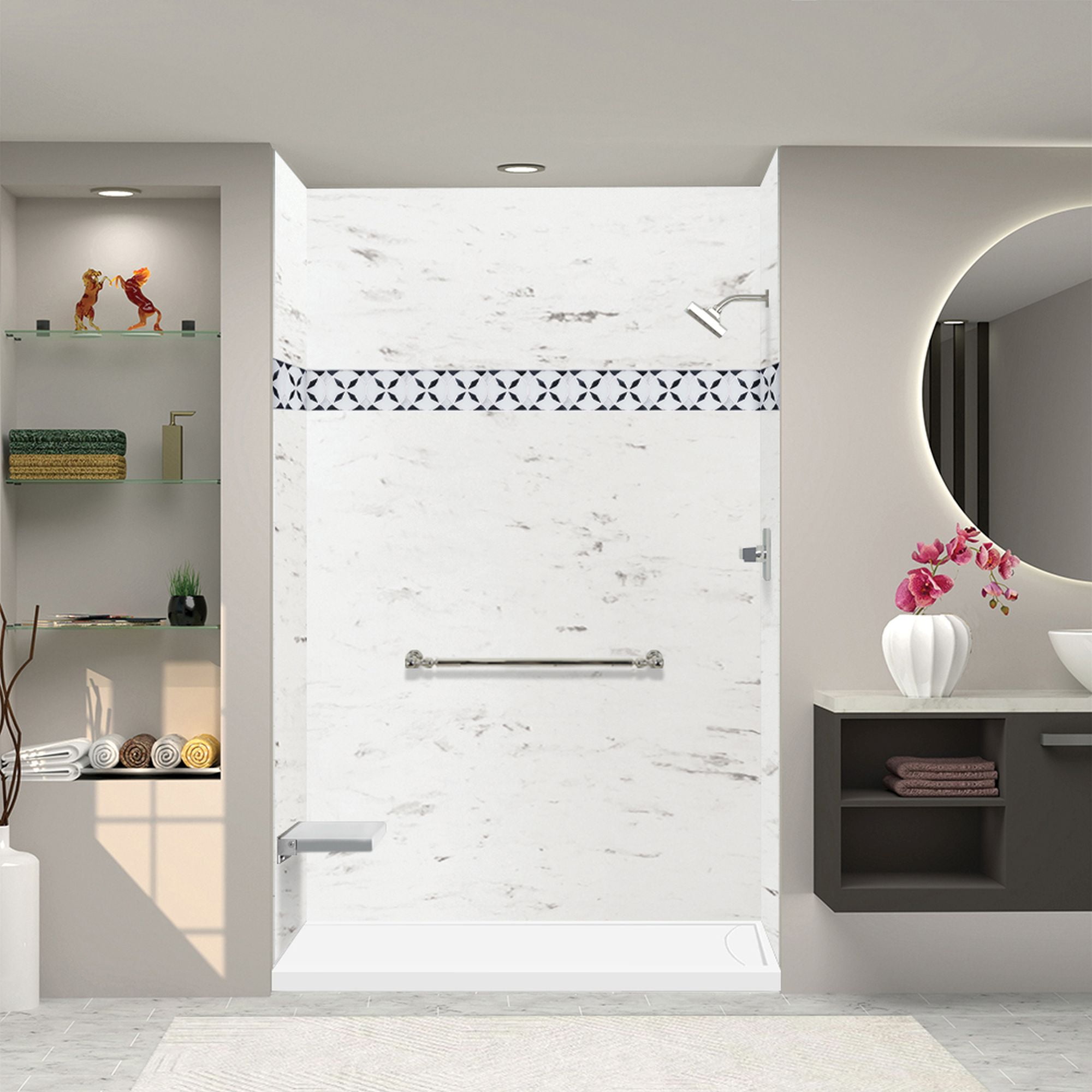 Transolid FSL6032R-01 Fsl-Series 60" X 32" Rectangular Shower Base ...