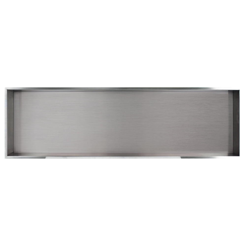 Transolid STH4614 46.5-in. Recessed Stainless Steel Shower Storage Pod ...