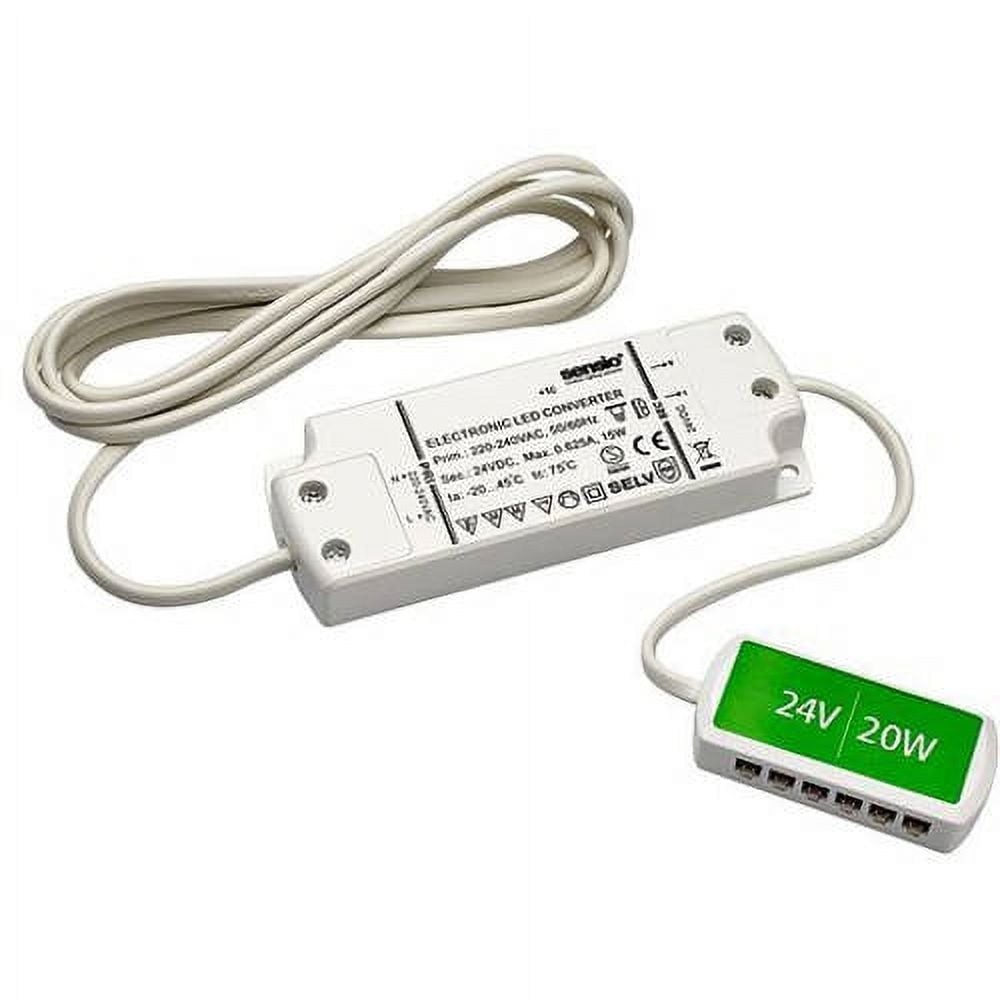 Sensio 24V 20W Driver with 12 Port ML Block - White - Walmart.com