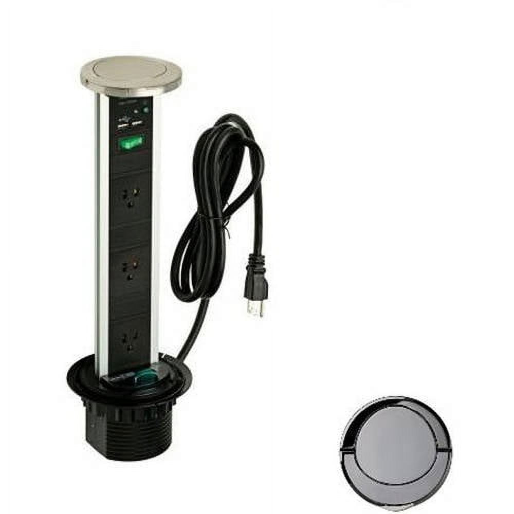 Sensio Pop-Up Power and Charging Station with 3-Socket and 2-USB Outlet ...