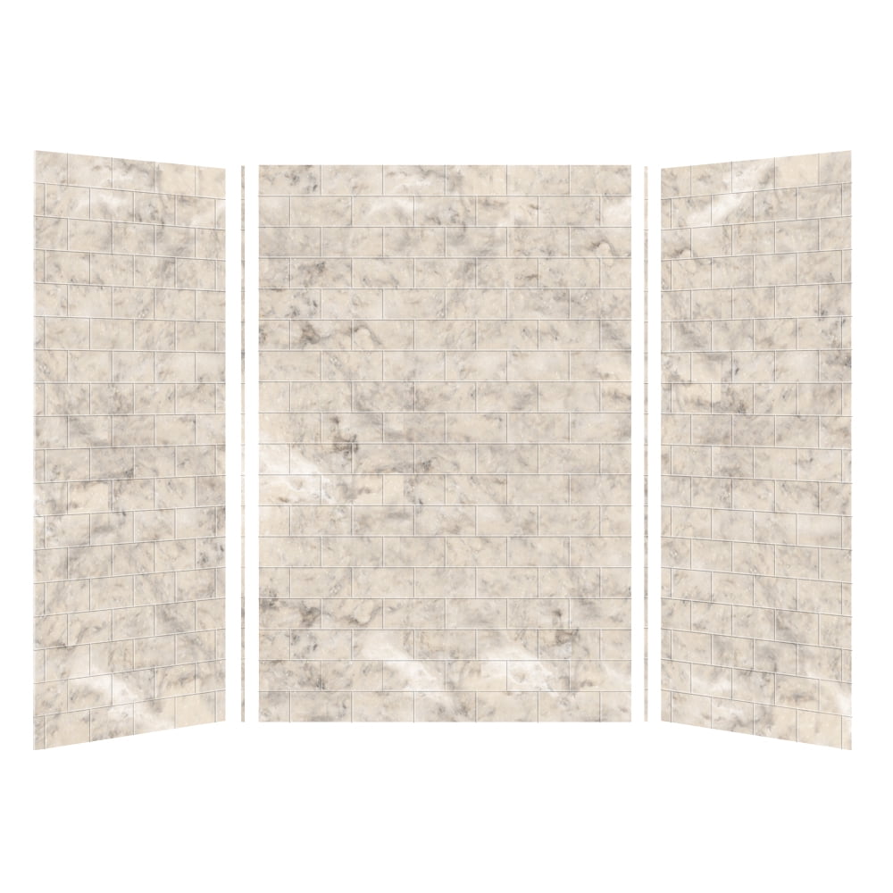 Transolid Swk483672 Saramar 48" W X 36" D X 72" H Three Panel Shower ...