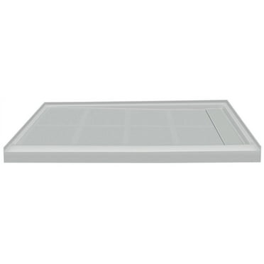 Transolid 60" x 30" Solid Surface Right-Hand Shower Base, Available in ...
