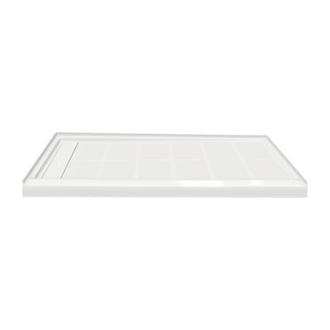 Aquatique 60" x 32" Single Threshold Shower Base With Left Hand Drain ...
