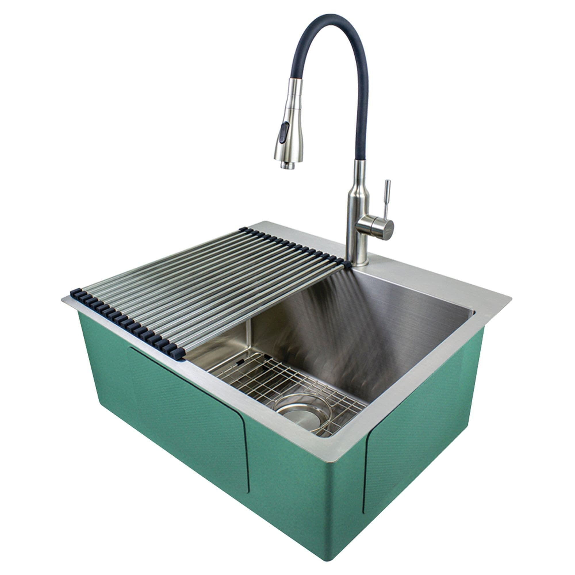 Transolid Trs_Lsa3-252212 Lsa 25" Drop In / Undermount Single Basin ...
