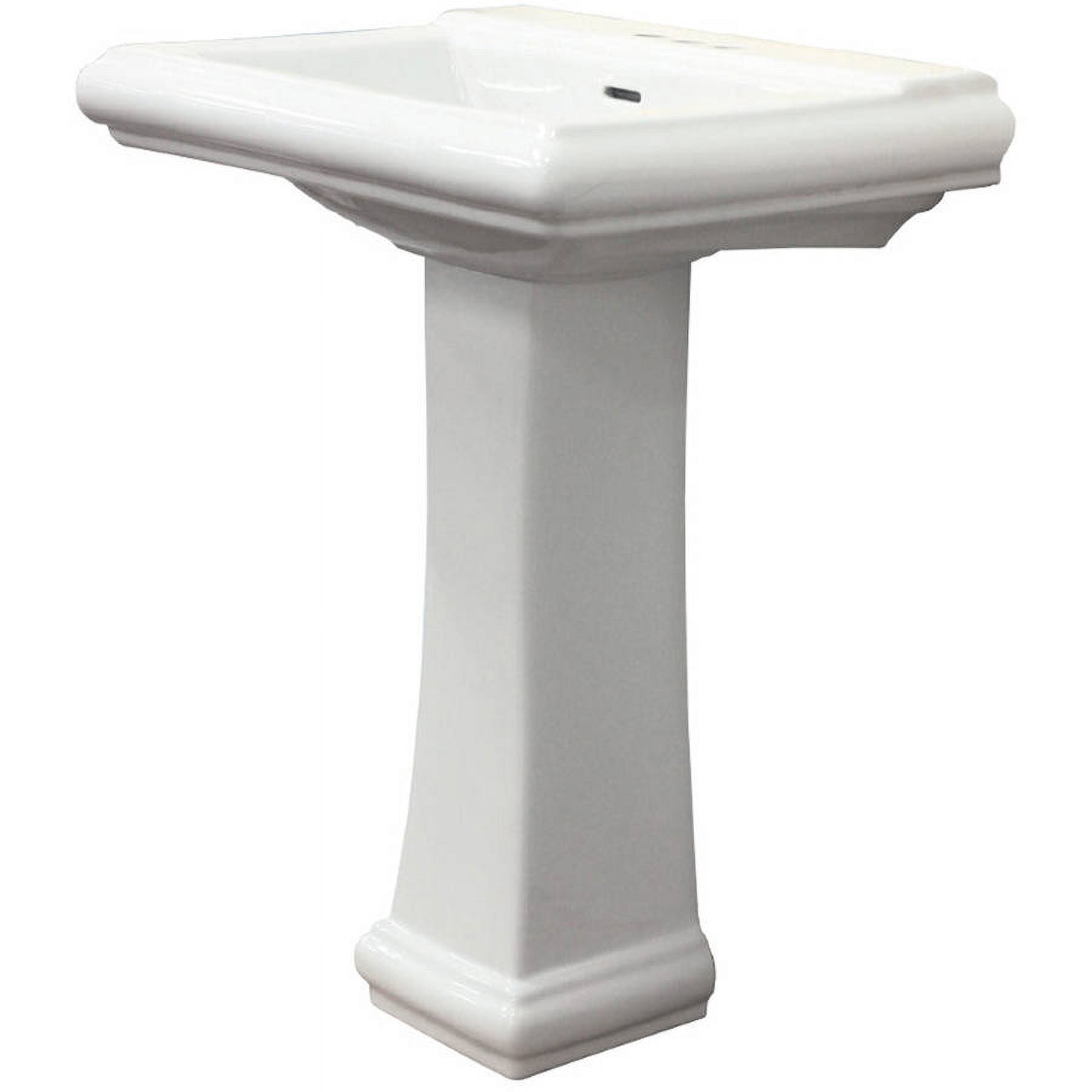 Transolid Two-Piece Avalon Pedestal Lavatory, White - Walmart.com