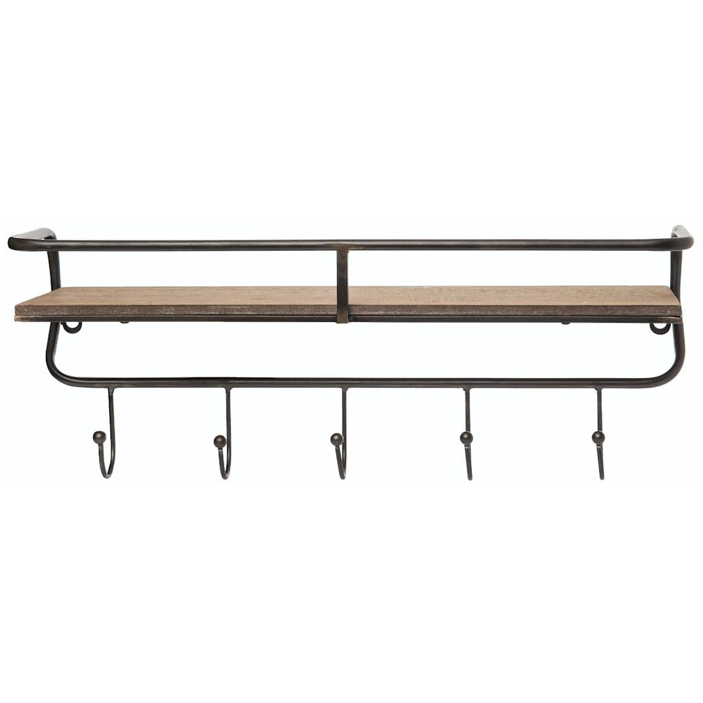 VIP Metal 19.49 in. Brown Wall Rack with Hooks - Walmart.com