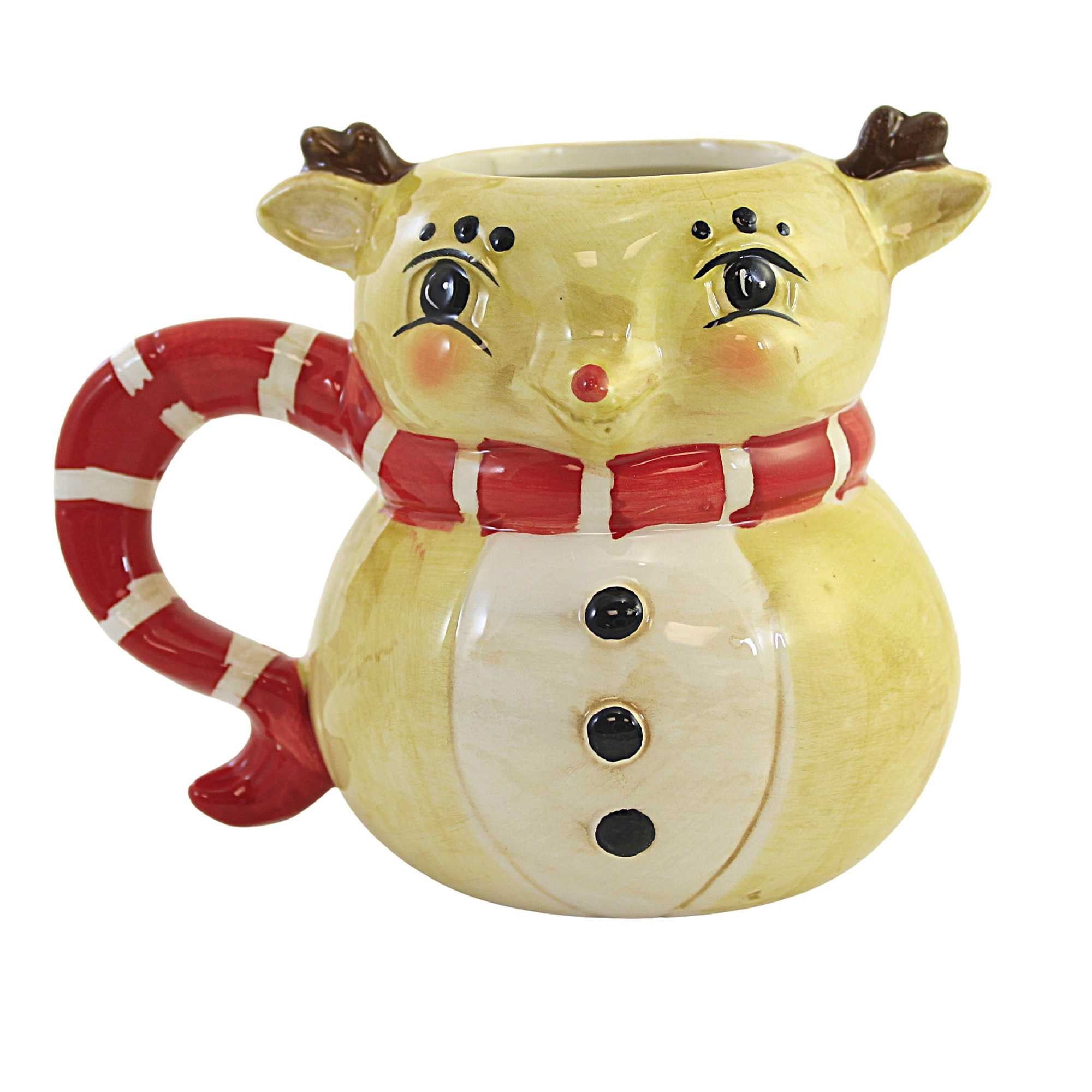 Transpac 5.25In Christmas Character Mug, Dolomite, Johanna Parker Y4835 ...
