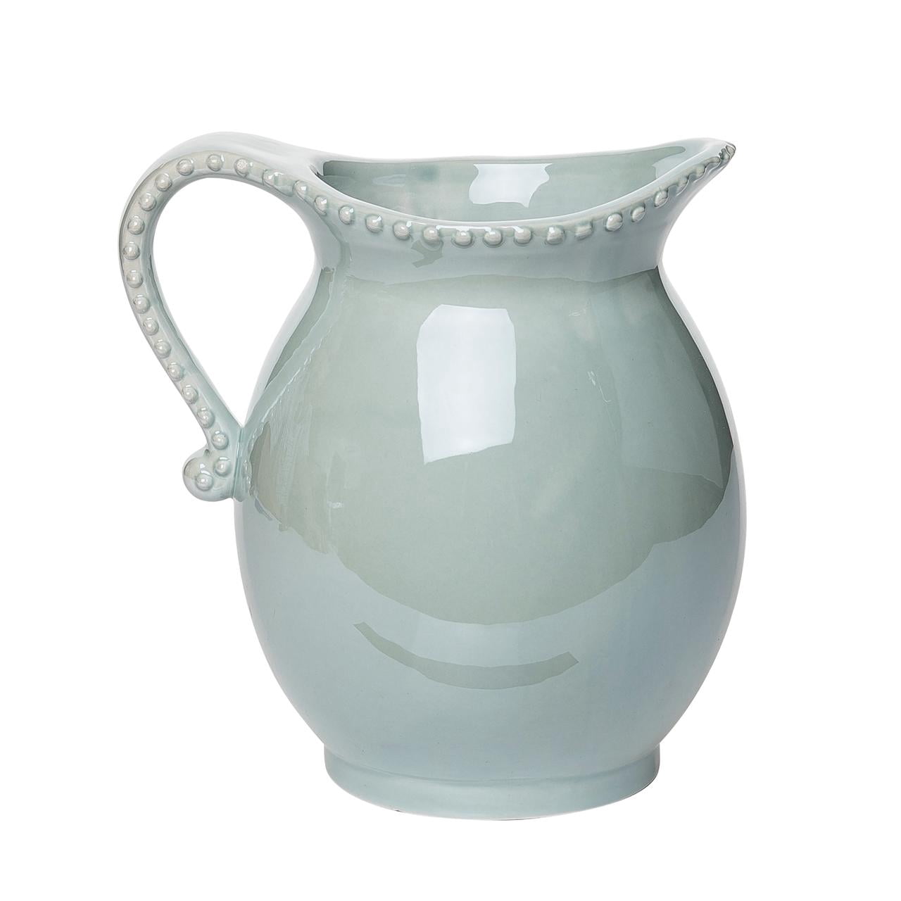 Transpac Ceramic 8.25 in. Off-White Everyday Pitcher - Walmart.com