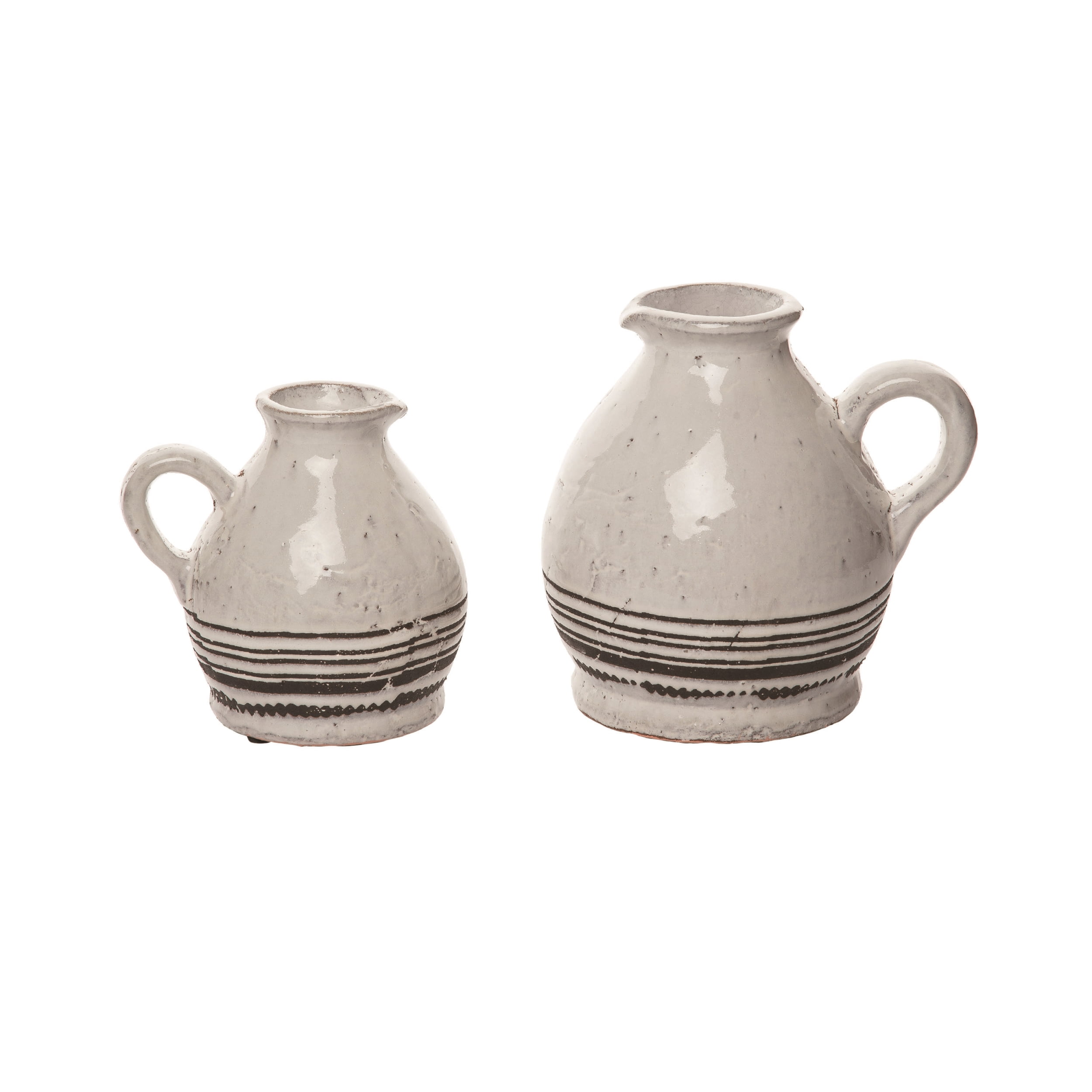 Transpac Ceramic White Everyday Jar Set of 2 - Walmart.com