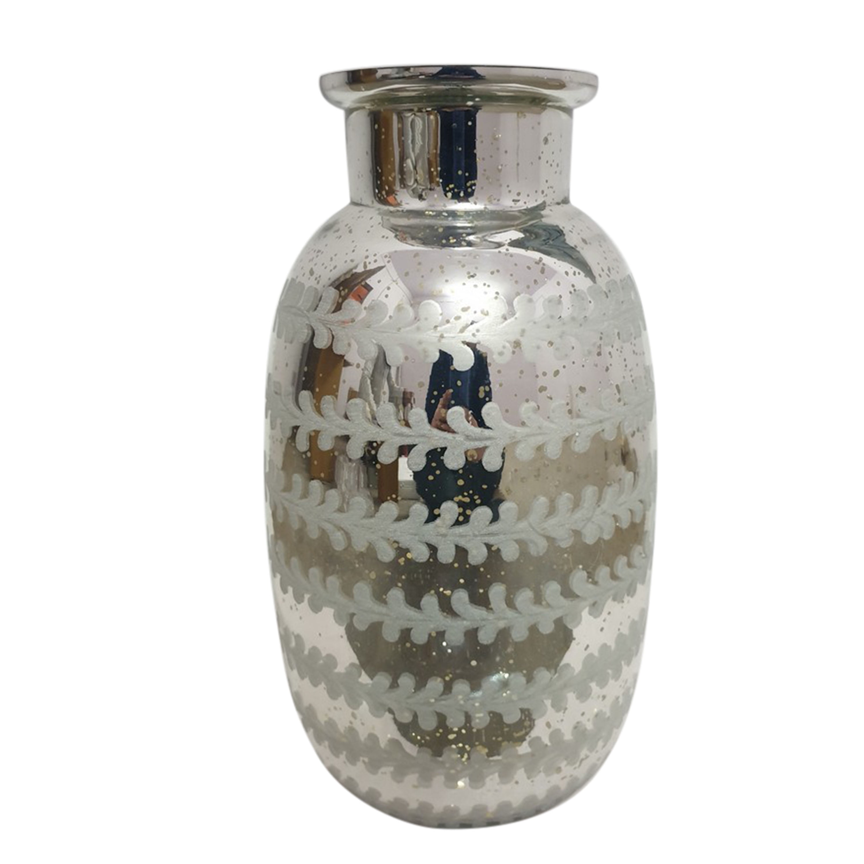 Transpac Glass 15 in. Multicolored Mercury Regency Vase - Walmart.com