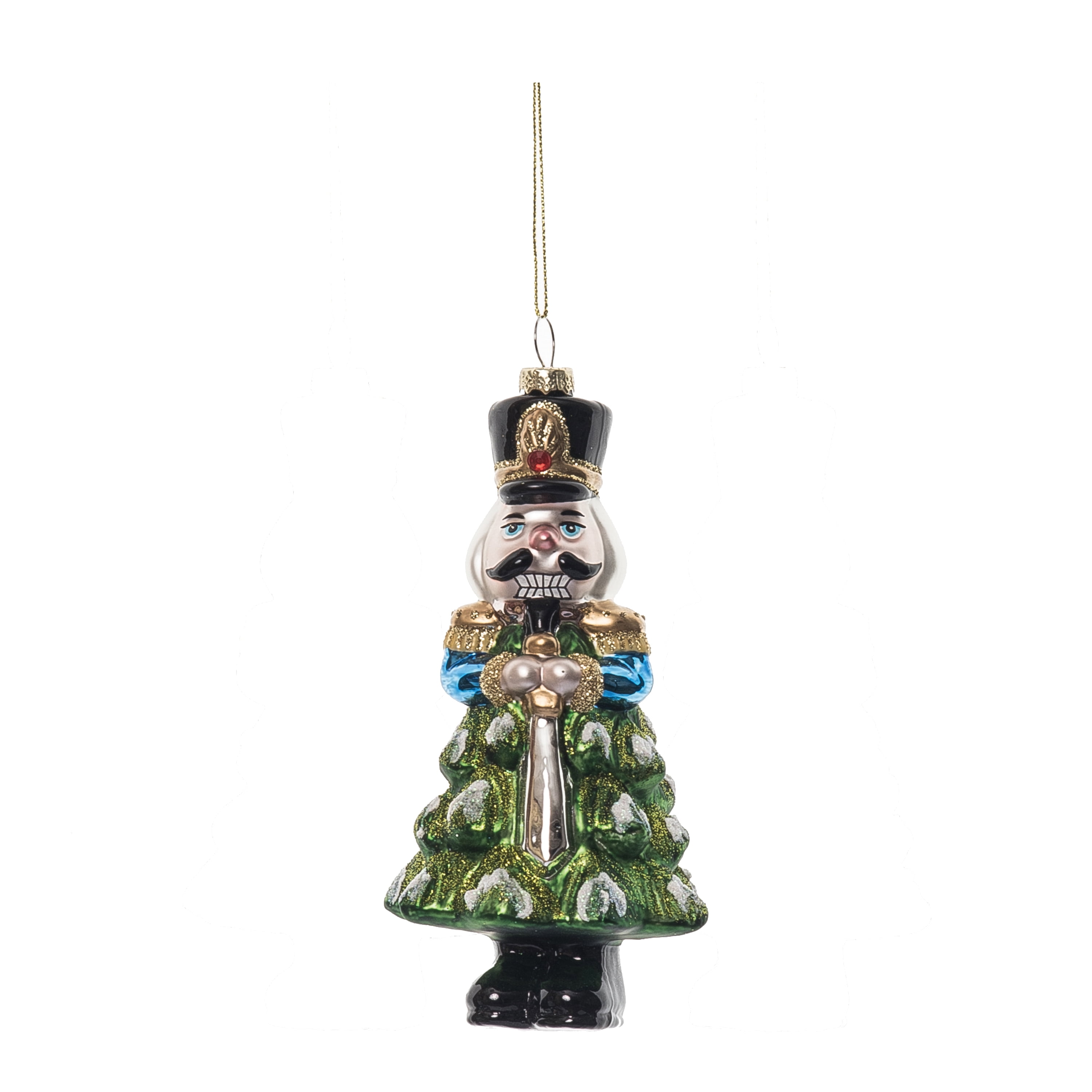 Transpac 6.5 in Holiday Nutcracker Glass Tree Ornament for Christmas ...