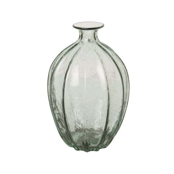 Transpac Clear Glass Large Everyday Vase for Spring Decorative Home ...